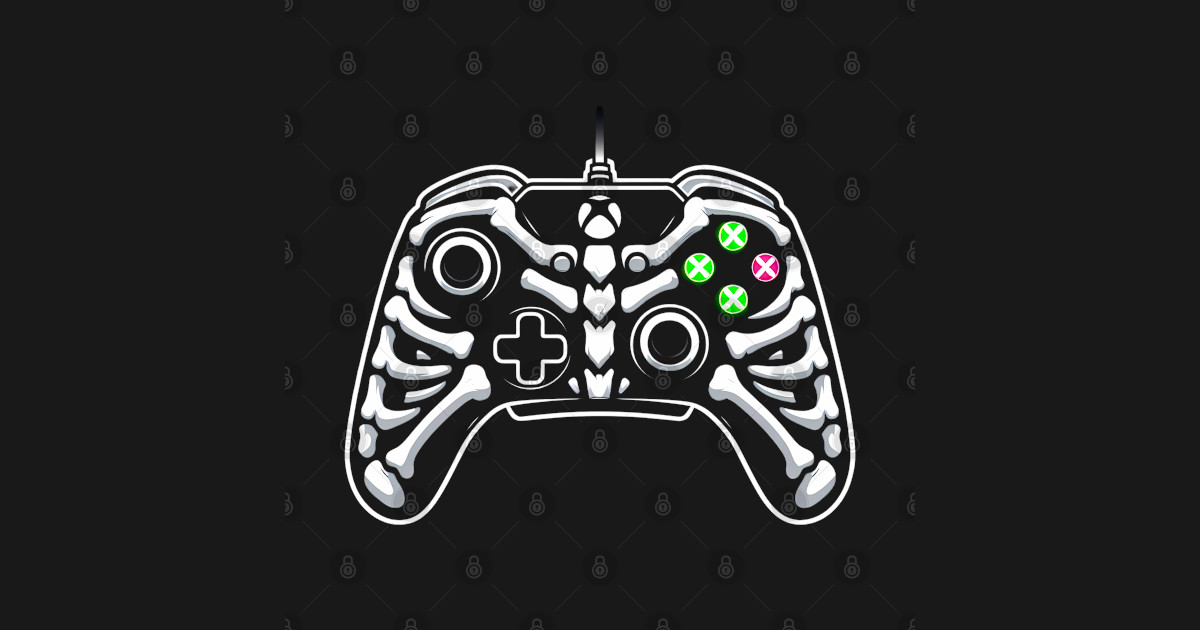 Gamer Skull Controller Graphic Video Game Lovers - Gamer Skull ...