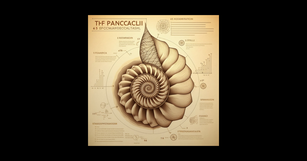 Hand Drawn Fibonacci Style Infographic - Hand Drawing - Magnet | TeePublic