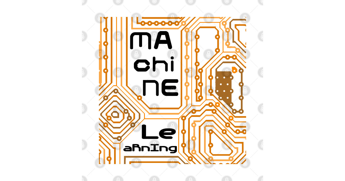 Machine Learning Computer Micro Chip Black Orange - Machine Learning ...