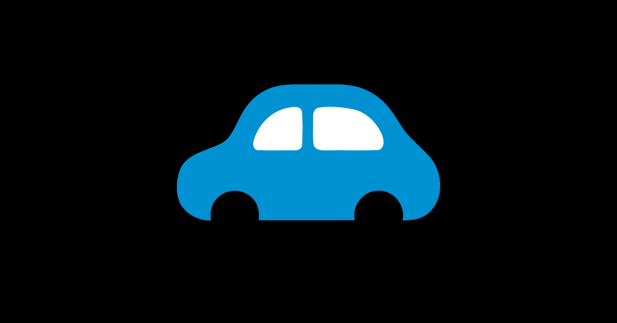 Blue Car Emoticon - Car - Posters and Art Prints | TeePublic