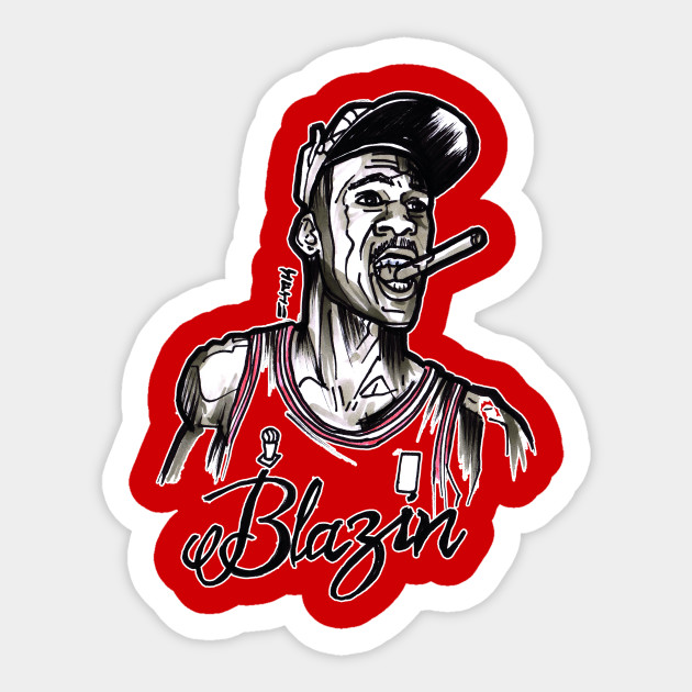 Michael Air Jordan Blazin - Michael Jordan - Sticker | TeePublic
