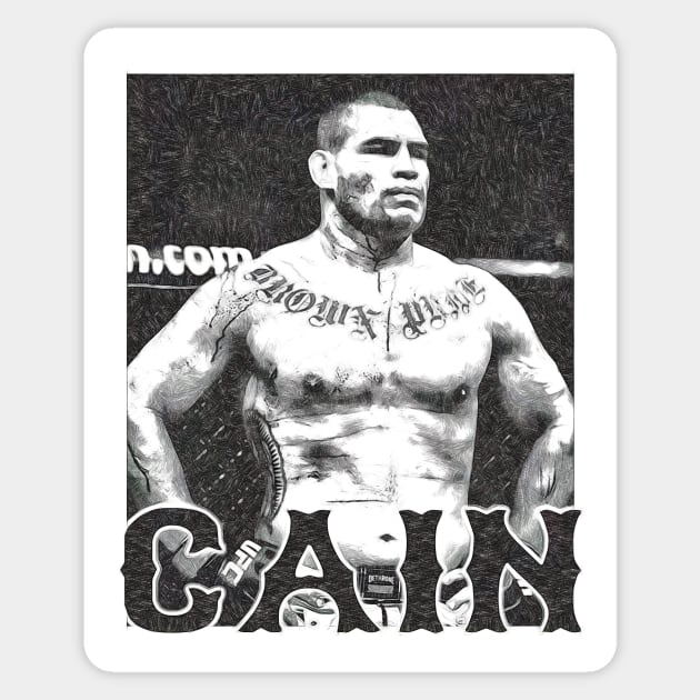 CAIN - Cain Velasquez - Sticker | TeePublic