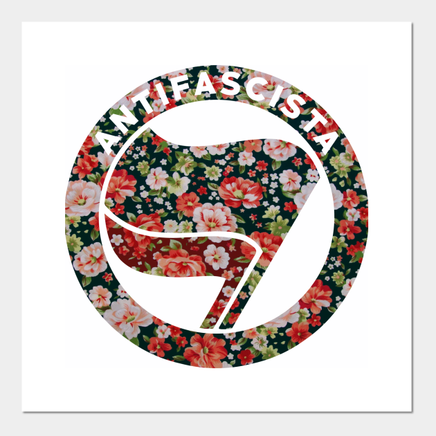 Antifa Floral - Antifa - Posters and Art Prints | TeePublic