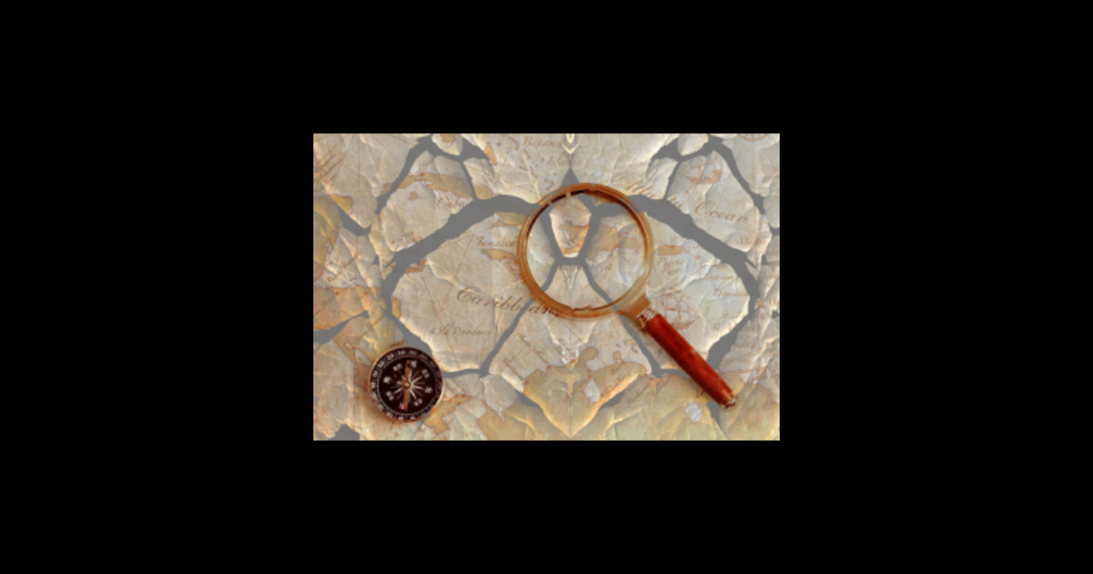 Tresure Map On Stones - Treasure - Sticker | TeePublic