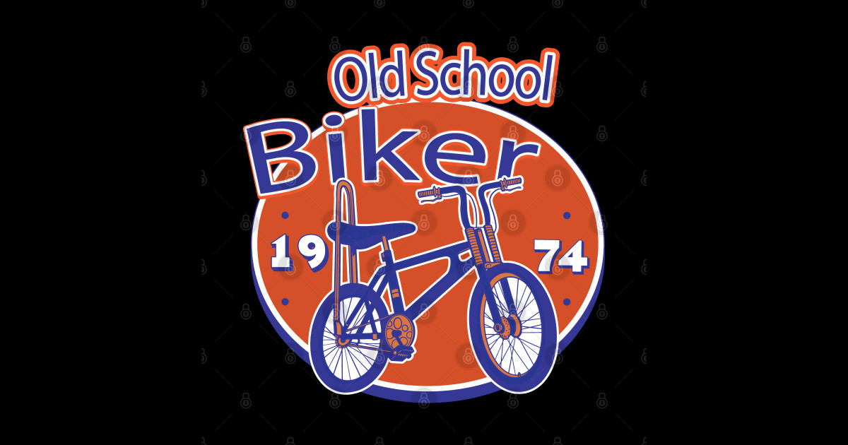 Gen X Old School Biker 1974 Model Old School Biker Magnet Teepublic