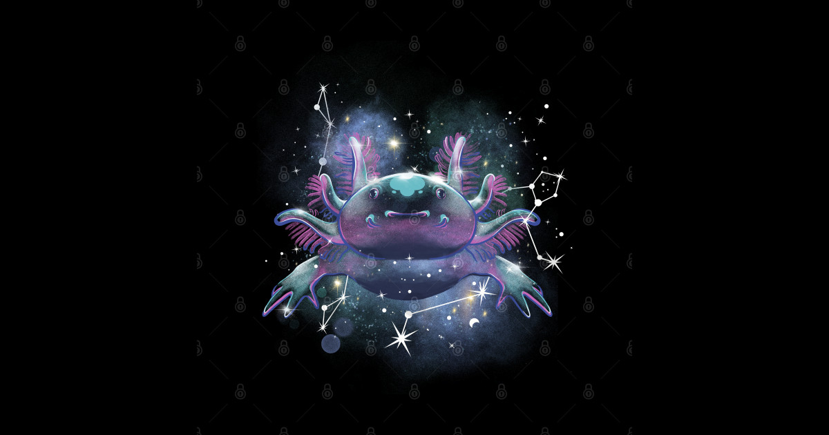 Axolotl Space - Axolotl Space - Sticker | TeePublic