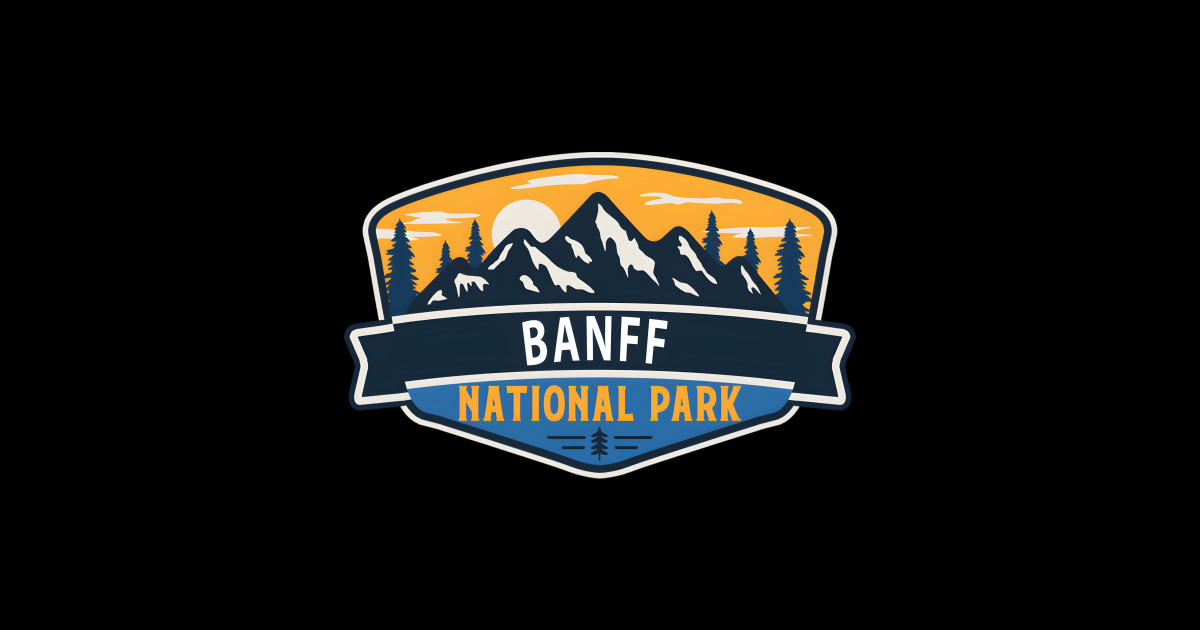 Banff National Park-Vintage - Banff - Sticker | TeePublic
