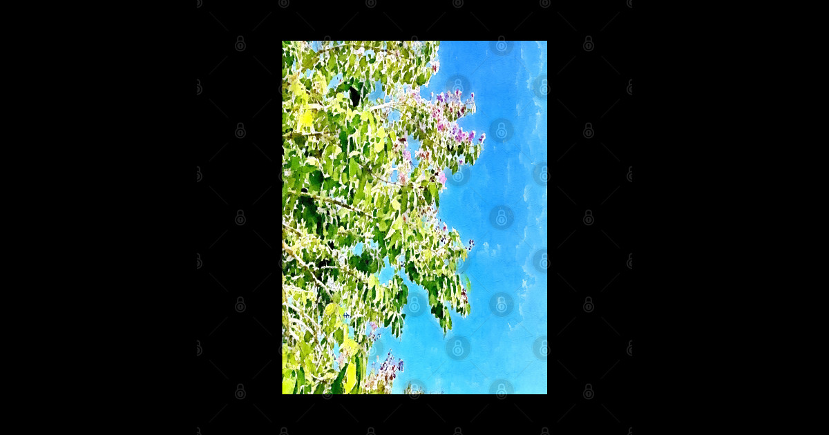 crape myrtle - Blooming Flowers - Sticker | TeePublic