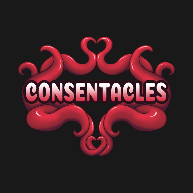 Red Consentacles - Tentacles - Crewneck Sweatshirt | TeePublic