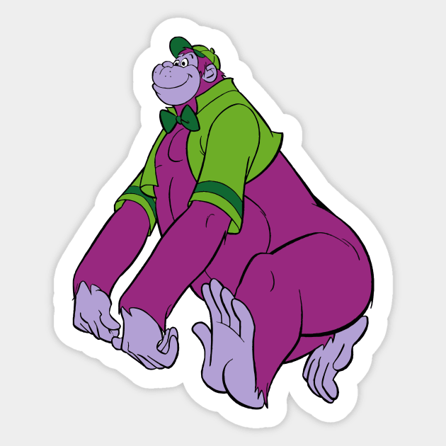 Grape Ape Cartoon - Saturday Morning Cartoons - Sticker | TeePublic