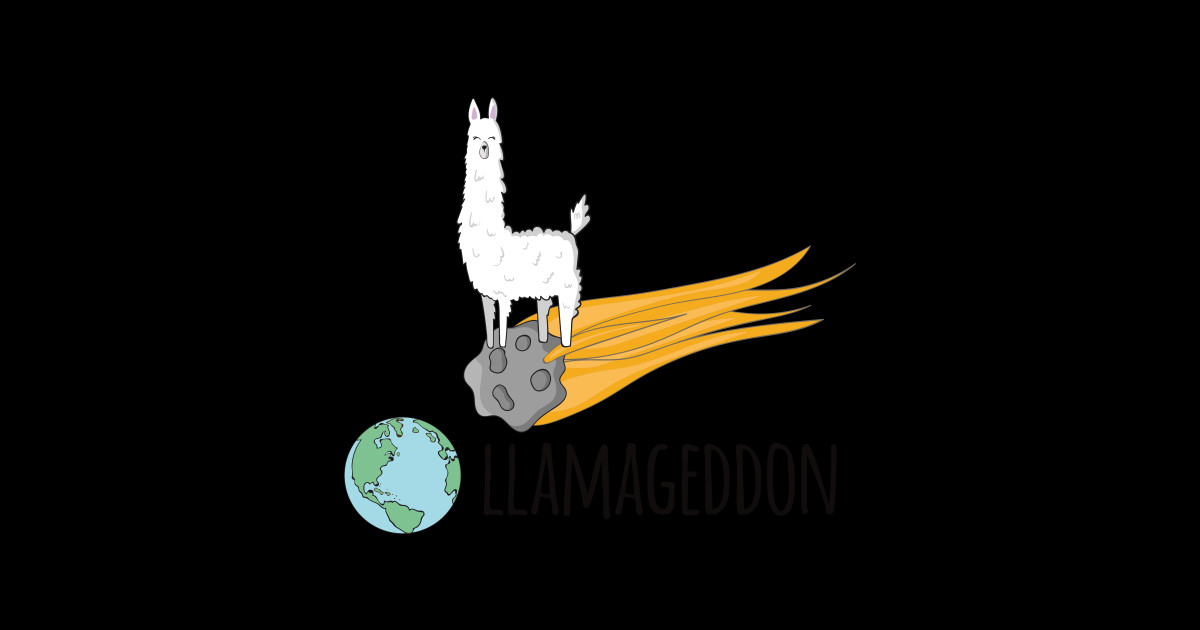 Llamageddon - Puns Are Life - Sticker | TeePublic