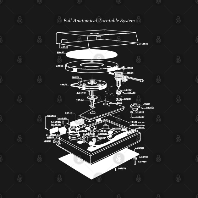 Turntable Diagram - Turntable - T-Shirt | TeePublic