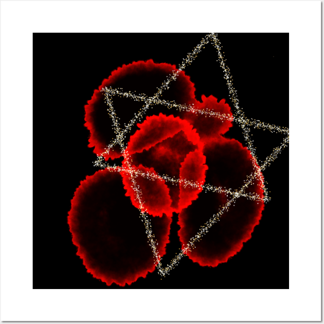 Red Splotches and Triangles - Splotch And Triangles - Posters and Art ...