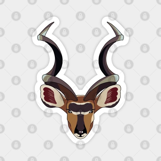 African Kudu - Cartoon Style - Kudu - Magnet | TeePublic