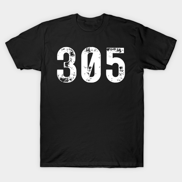 Area Code 305 for Miami Florida South Beach 305 - 305 - T-Shirt | TeePublic