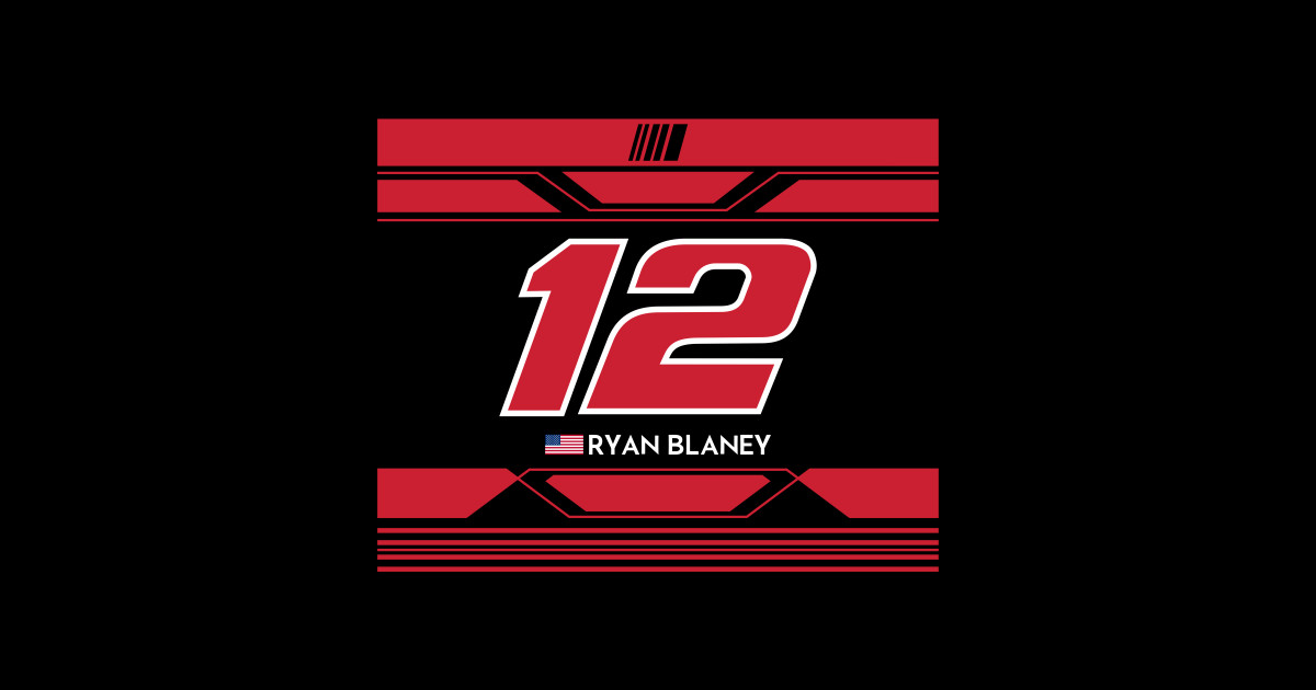 Ryan Blaney #12 2025 NASCAR Graphic Design Art - Ryan Blaney - Sticker ...