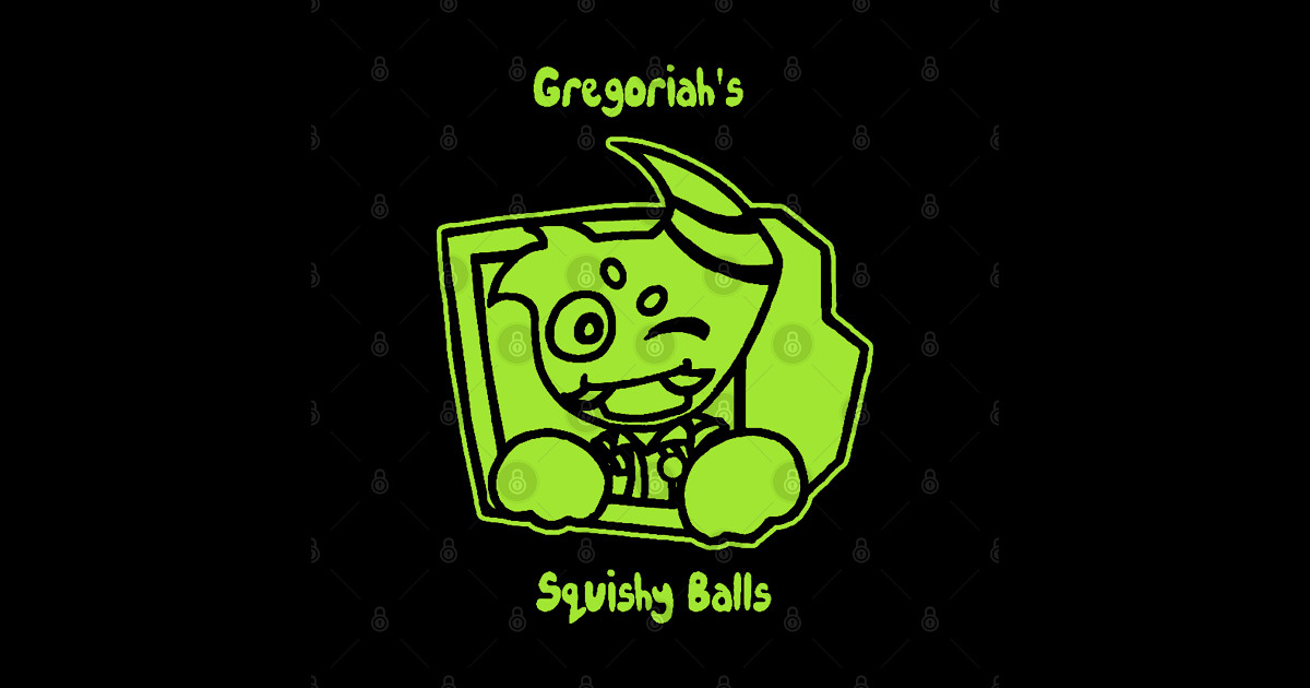 Gregoriah's Squishy Balls - Regretevator - Sticker | TeePublic