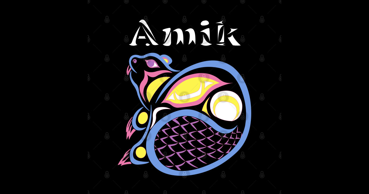 Amik (Beaver) Bigender Pride - Bigender Pride - Sticker | TeePublic