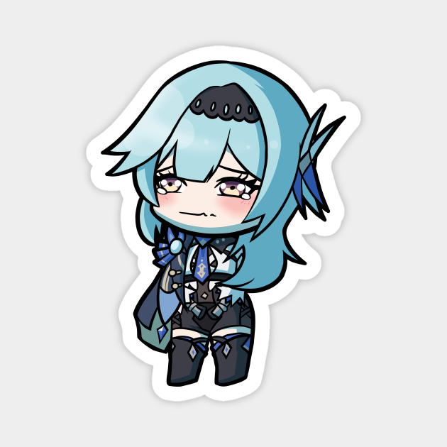 Chibi Eula - Genshin Impact - Genshin Impact - Magnet | TeePublic