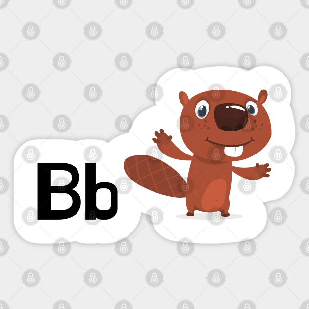 The Letter B for Beaver Alphabet uppercase and lowercase A letter ...