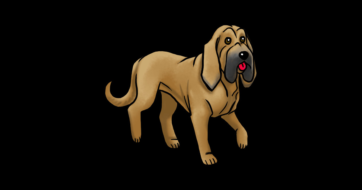 Dog - Bloodhound - Red - Bloodhound - Sticker | TeePublic