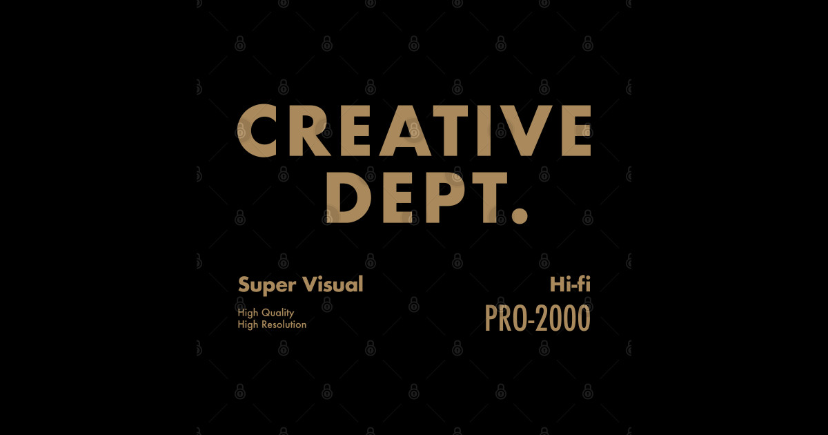 Creative Dept. - Creative - Sticker | TeePublic