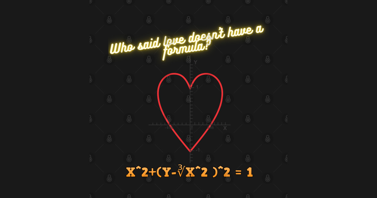 THE FORMULA OF LOVE - Math Love - T-Shirt | TeePublic