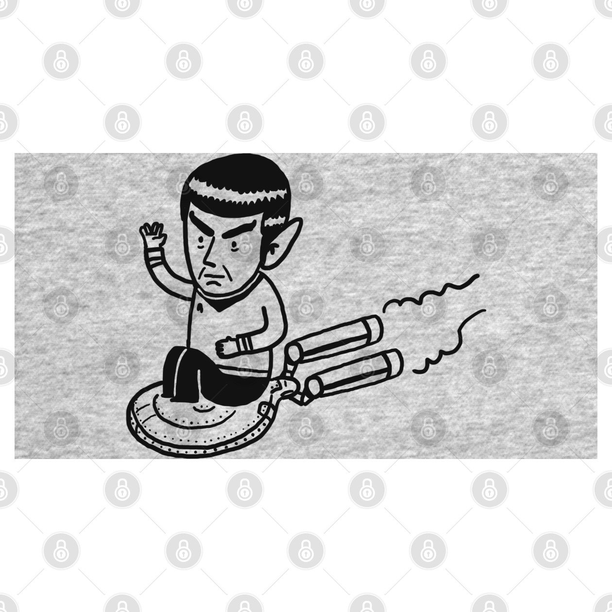 Spock Star Trek - Uss Enterprise Ship Star Trek Spock - T-Shirt | TeePublic