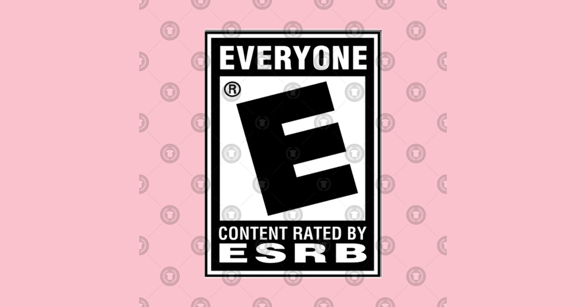 E for Everyone - Esrb Rating - T-Shirt | TeePublic