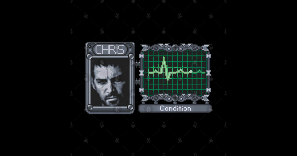 Chris Redfield Pixel Art - Resident Evil - Sticker | TeePublic