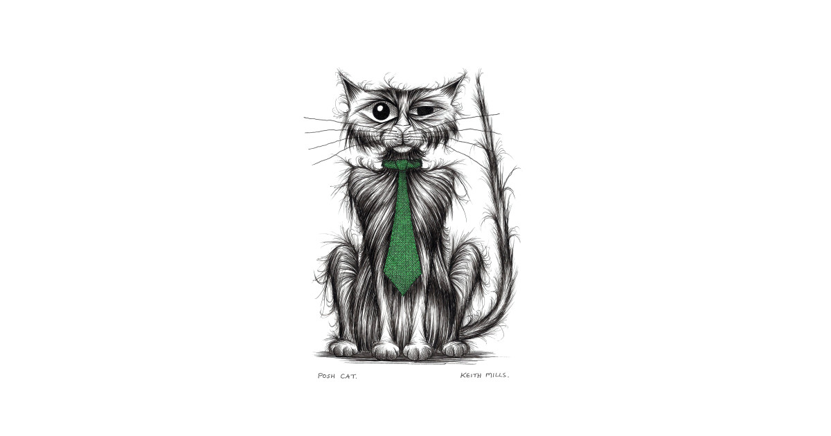 Posh cat - Important Cats - T-Shirt | TeePublic