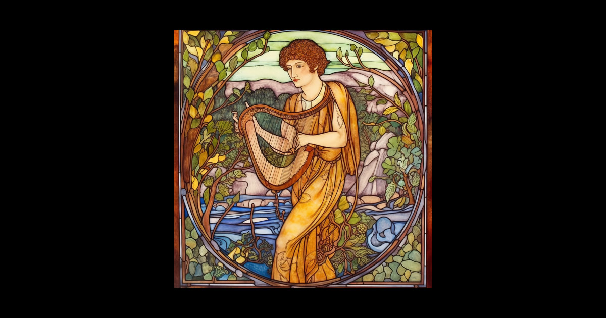 Orpheus Greek mythology - Art Nouveau - Sticker | TeePublic