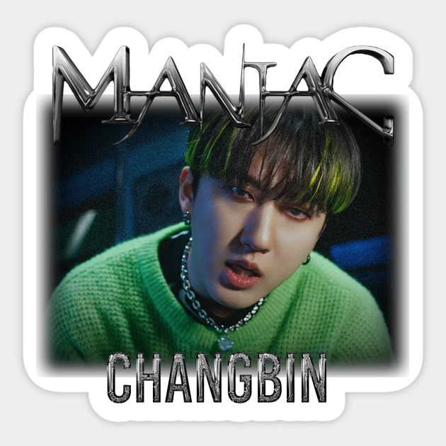 maniac skz changbin - Stray Kids - Sticker | TeePublic
