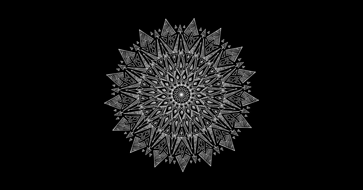 Symmetrical Sun Motif - Design - Sticker | TeePublic