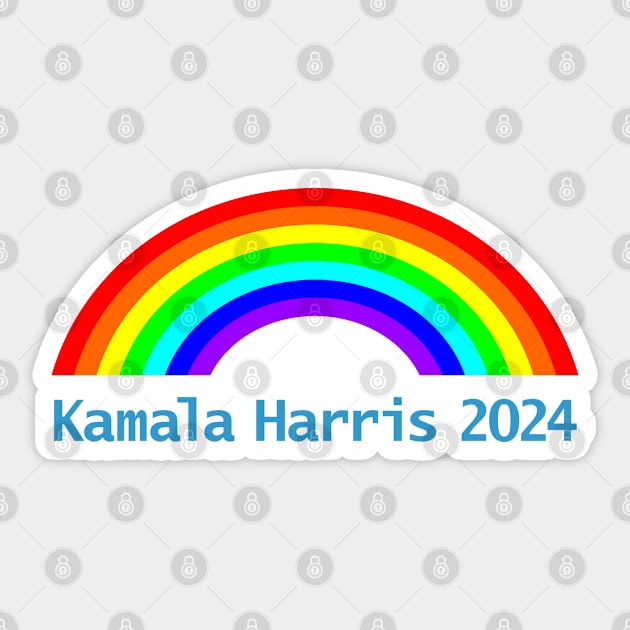 Kamala Harris Rainbow - Kamala Harris - Sticker | TeePublic