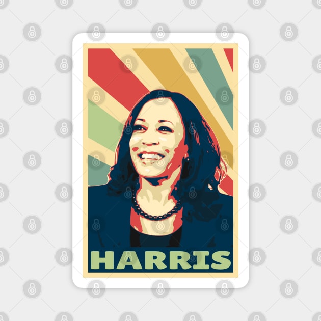 Kamala Harris Vintage Colors - Kamala Harris - Magnet | TeePublic