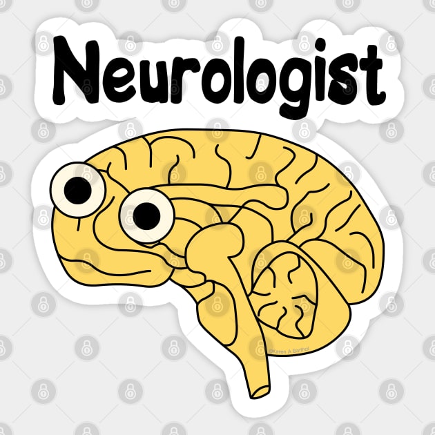 Neurologist Brain - Neurologist - Sticker | TeePublic