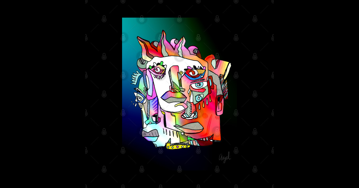 multiface - Multiface - Sticker | TeePublic