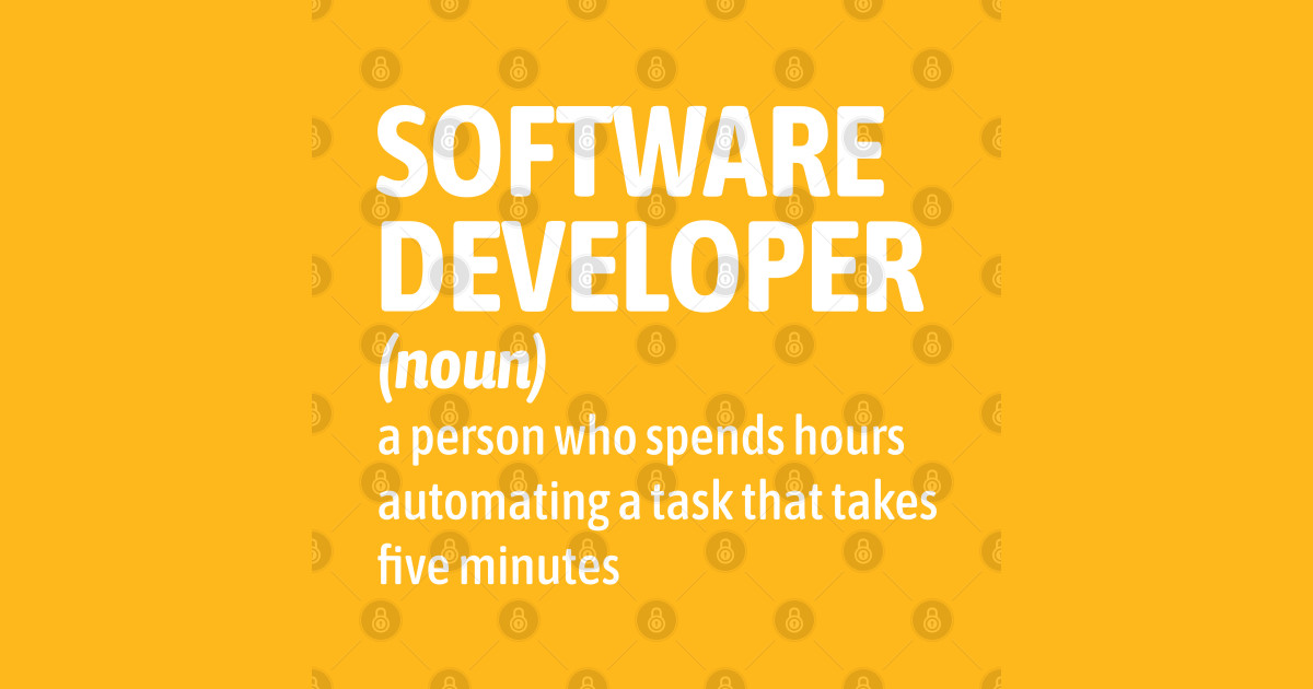 Software Developer - Funny Definition - Software Developer - T-Shirt ...