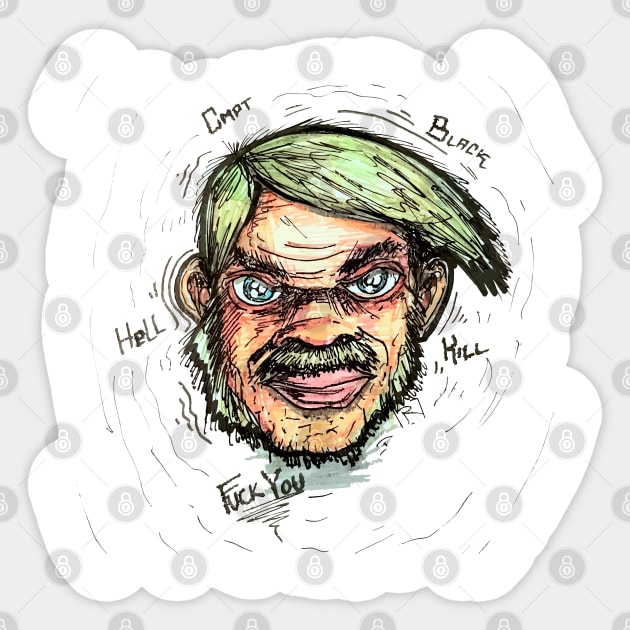 Smrt face clay - Smrt Face Clay - Sticker | TeePublic