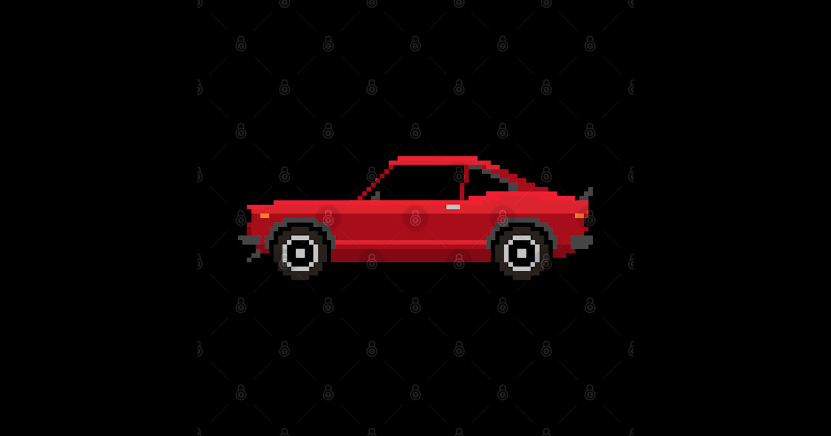 Mazda Rx3 Pixelart - Car - Sticker | TeePublic