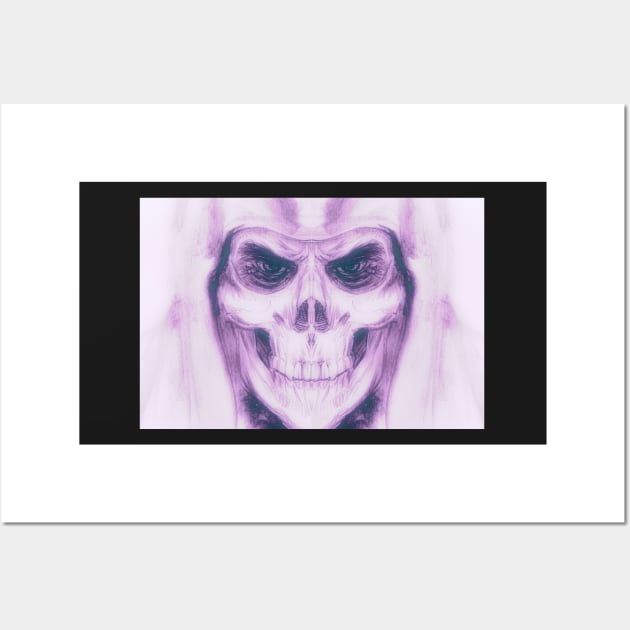 Skull - Grim Reaper - Purple - Skull - Posters and Art Prints | TeePublic