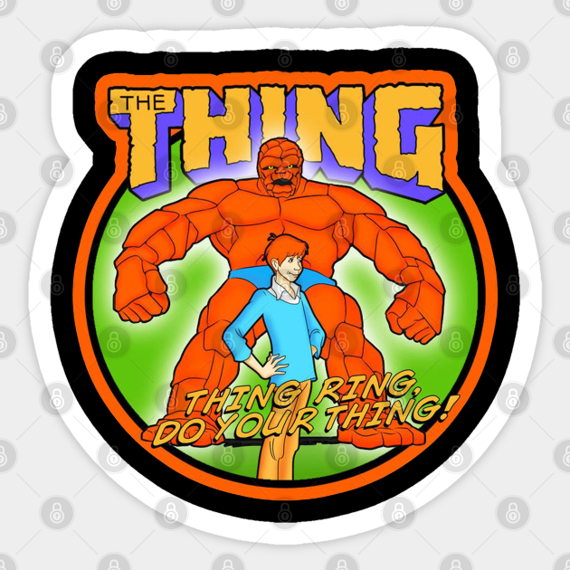 The Thing Cartoon - The Thing Cartoon - Sticker | TeePublic