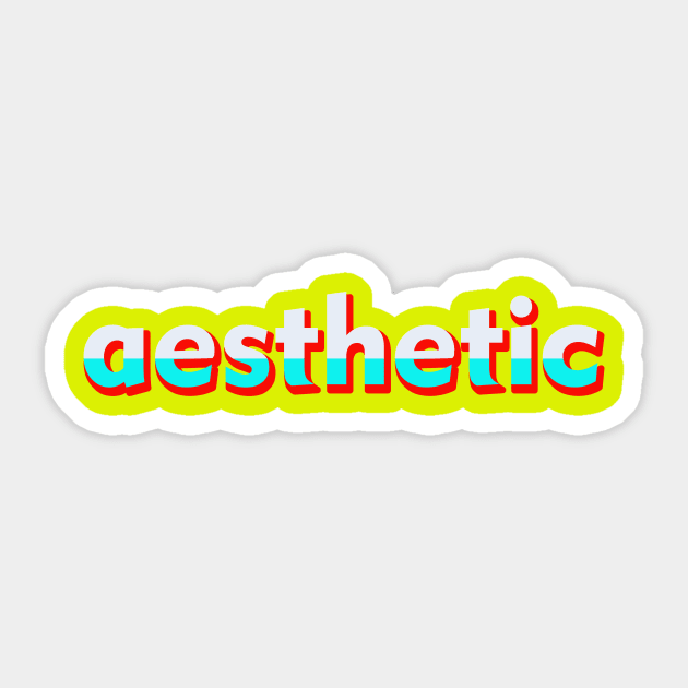 aesthetic - Aesthetic - Sticker | TeePublic
