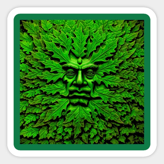 The green man - Pagan - Sticker | TeePublic