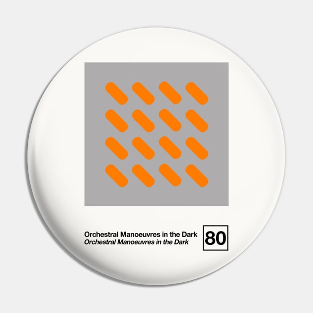 OMD / Minimalist Style Graphic Artwork Design - Omd - Pin | TeePublic