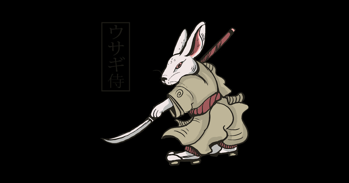 Samurai Rabbit – Warrior Bunny in Japanese Style - Samurai Rabbit ...