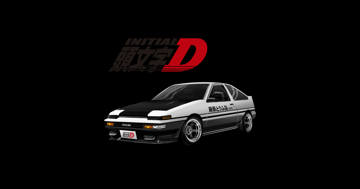 Initial d tofu toyota AE86 trueno takumi - Initial D - Sticker | TeePublic