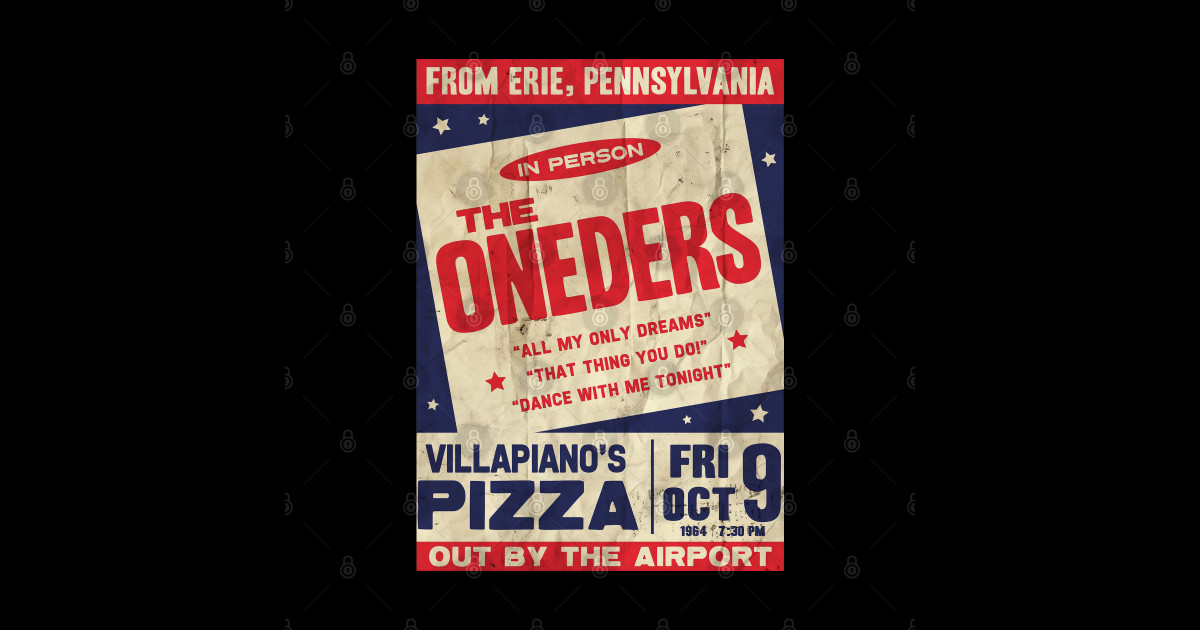 RETRO THE ONEDERS VILLAPIANO'S PIZZA - Vintage - Sticker | TeePublic