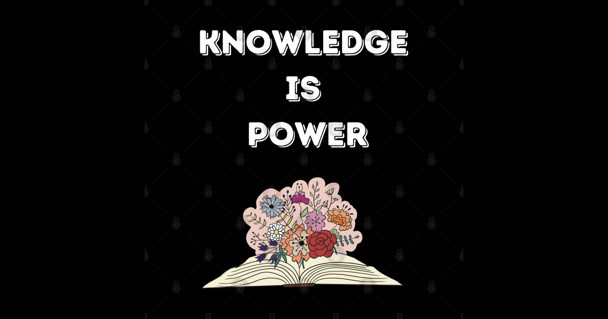 Knowledge is power Back to school - Knowledge Is Power Back To School - Sticker | TeePublic